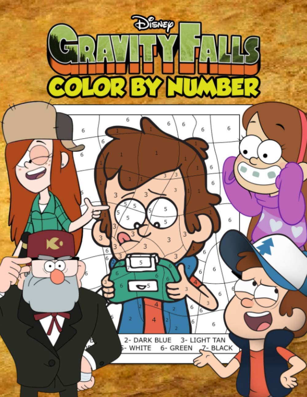 Buy Gravity Falls Color By Number: Lead Young Children Into Animated ...