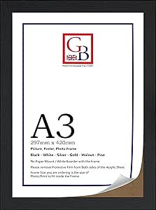 Black A3 Frames / A3 Picture Frame | A3 Photo Frame | Poster Frame ...
