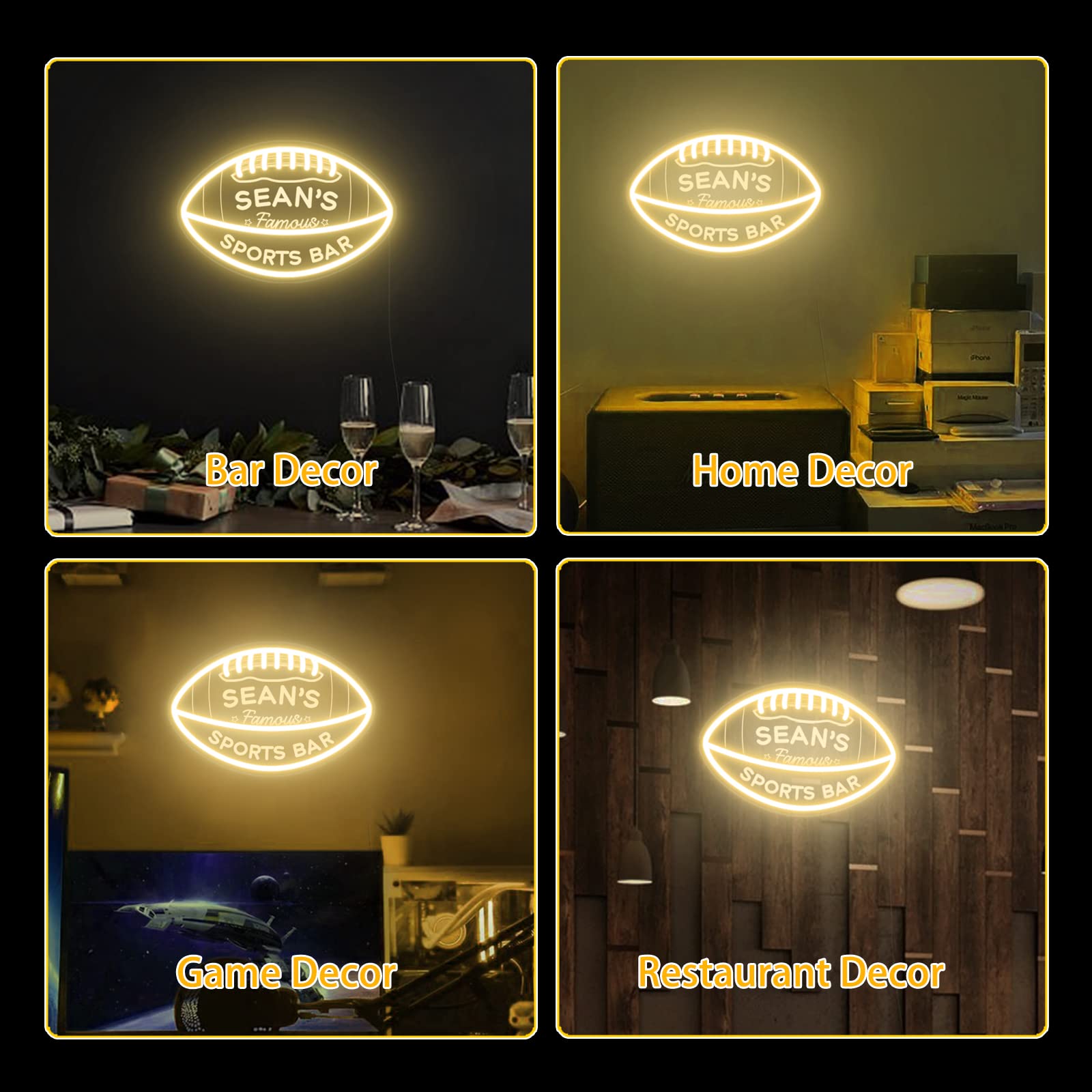 Sports Bar Sign Sports Bar Fonts Neon Lights | Premium Vector