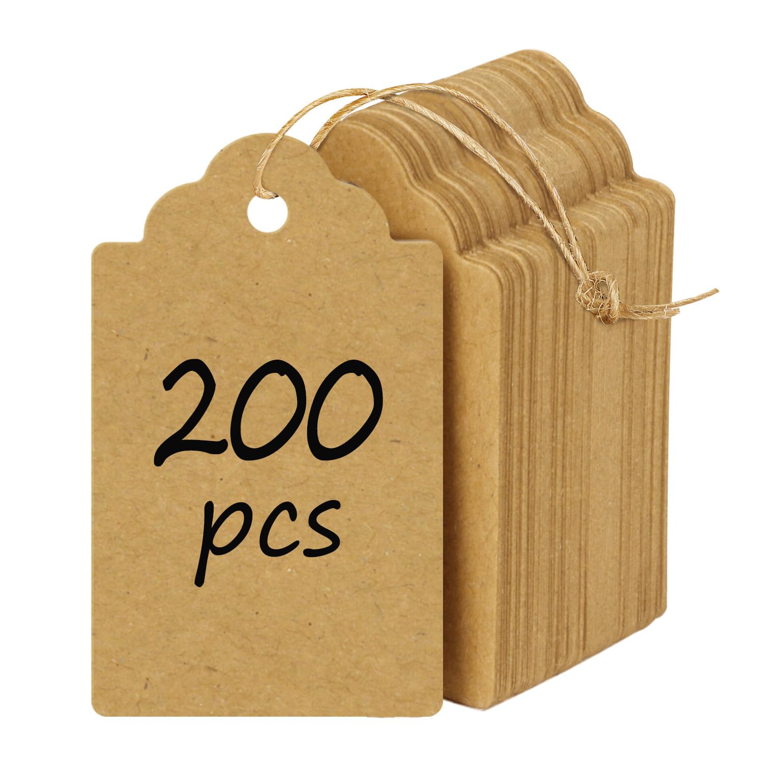 Amazon.com : Uniclife 200 Pcs Price Tags with String Attached Writable ...