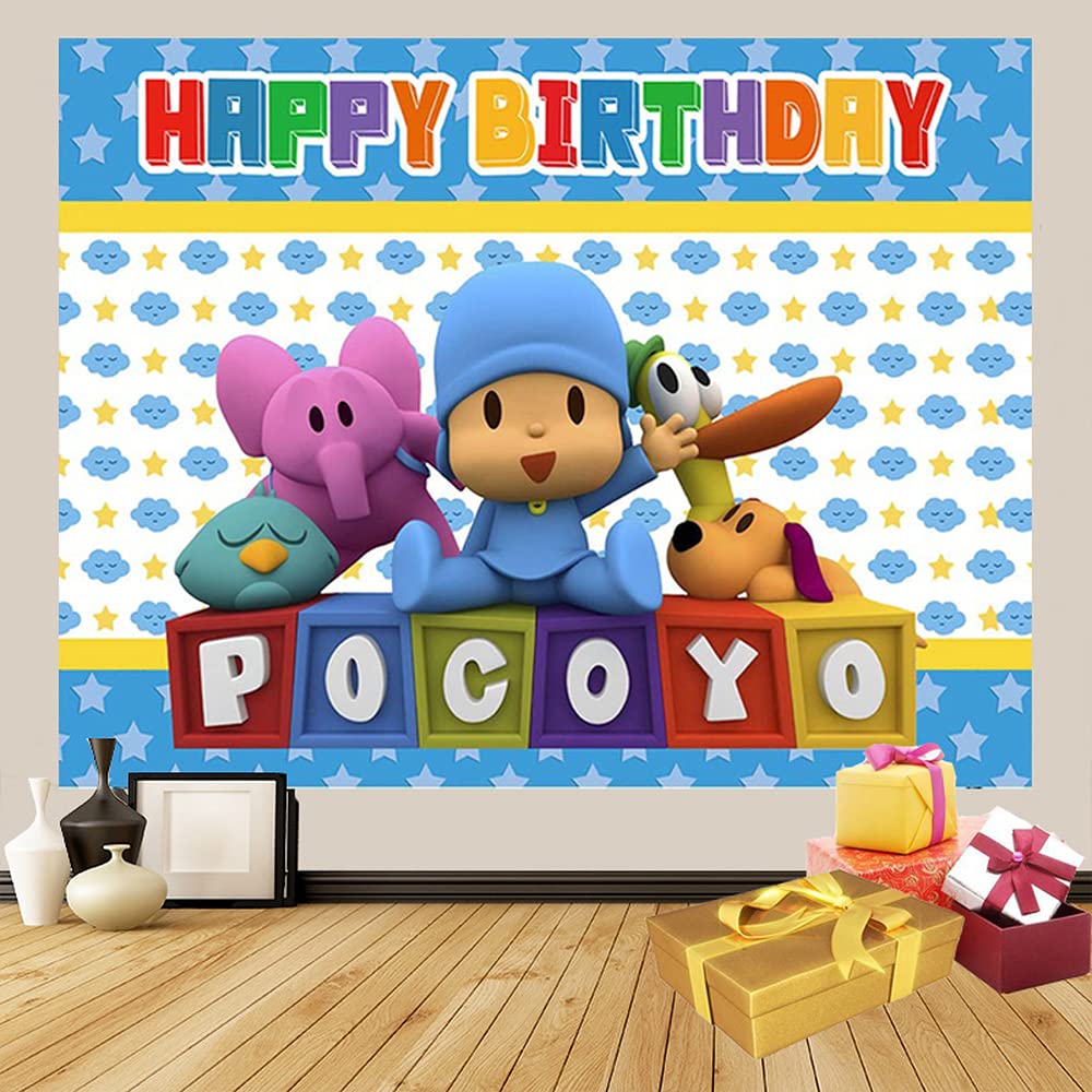 Pocoyo Birthday Decoration Pocoyo Balloons Pocoyo Backdrop Wallpaper ...
