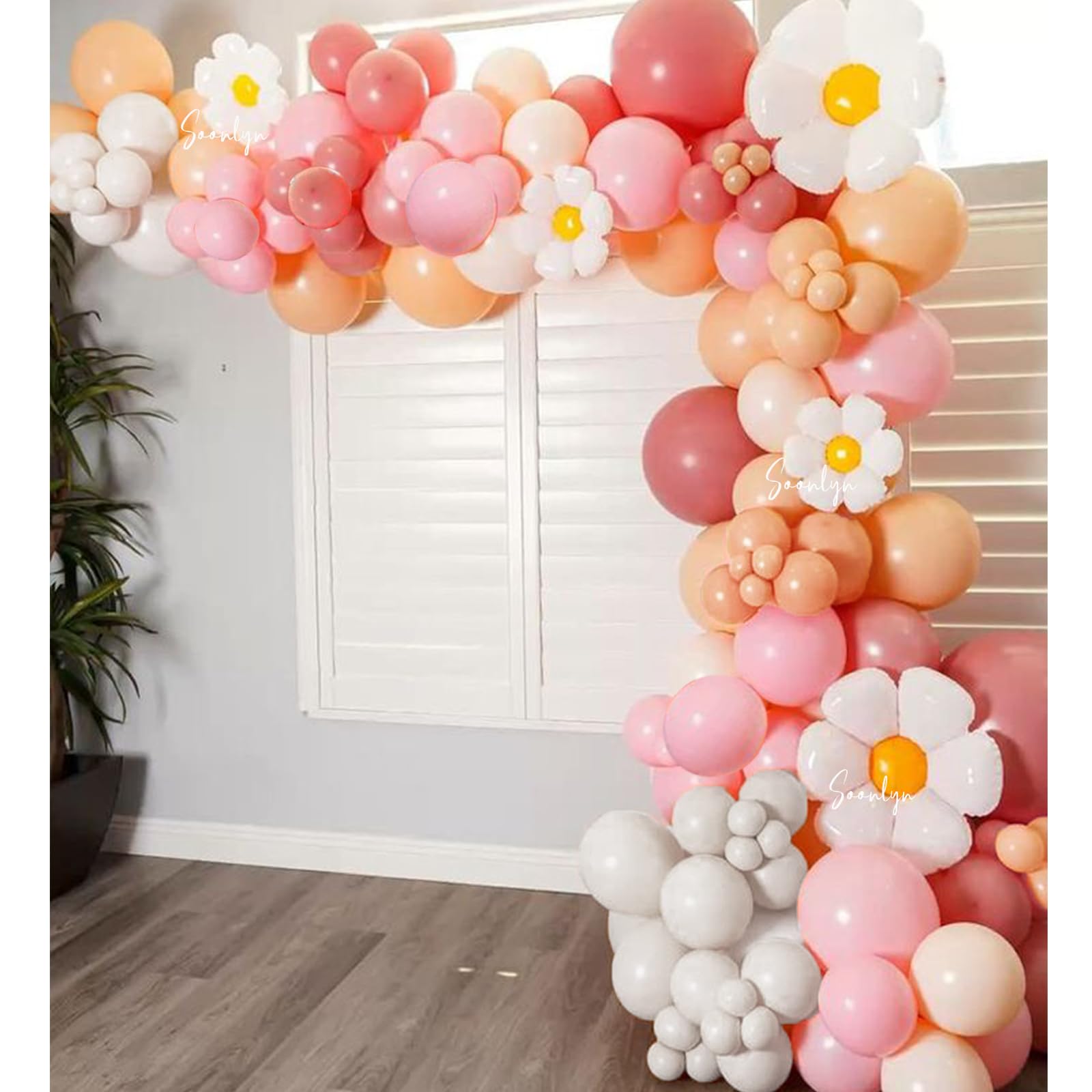 Amazon.com: Soonlyn Daisy Balloon Arch Garland 13Ft 12In Groovy Balloon ...