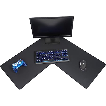 Amazon.com : L Shaped Mouse Pad Corner Desk Pad Waterproof Mouse Pad ...