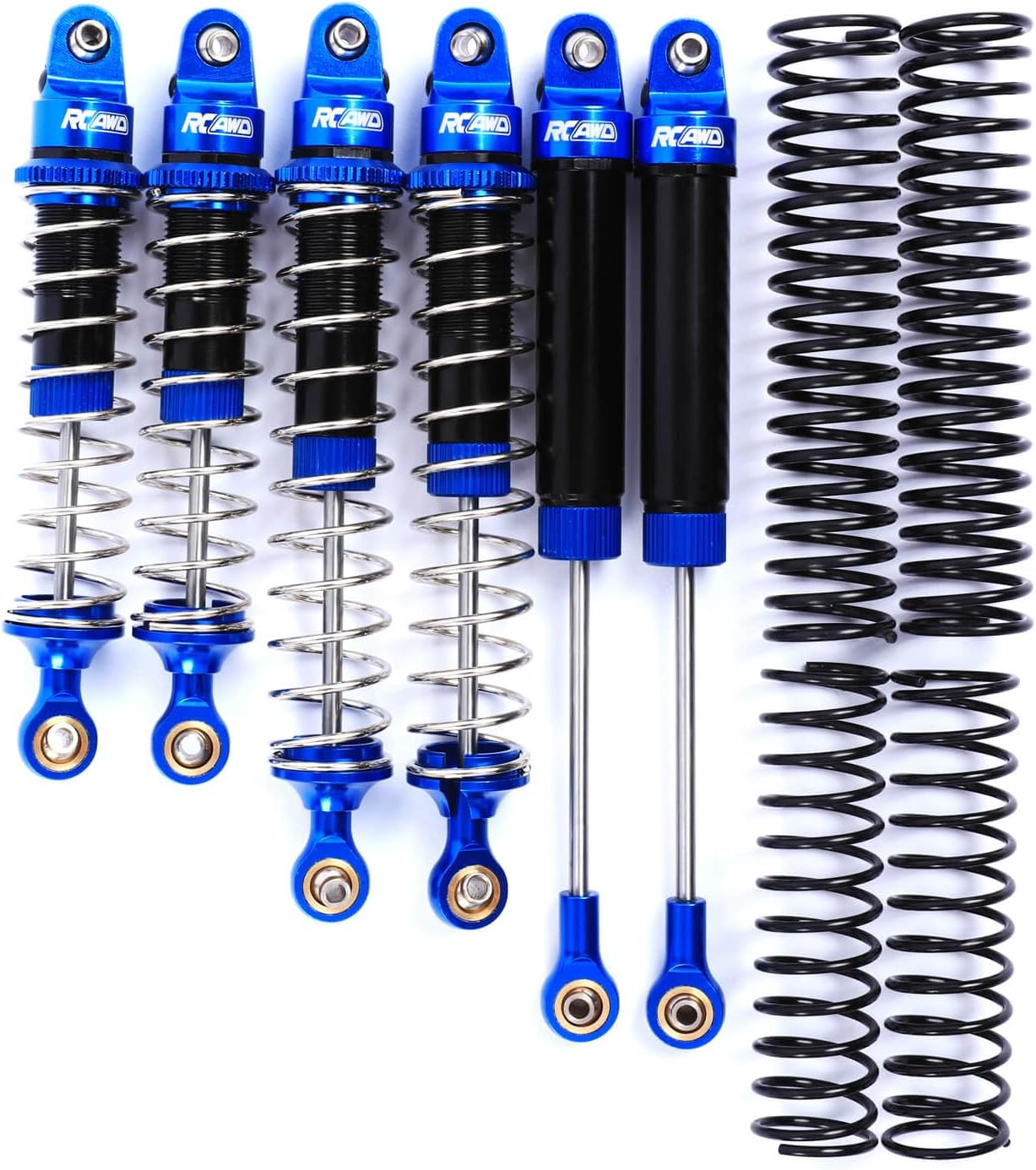 Amazon.com: RCAWD Full Aluminum Front Rear Shocks For 1/10 LOSI Baja ...