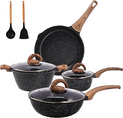 Amazon.com: IKO Stratum Triple Layer Ceramic Non Stick 7 Piece Cookware ...