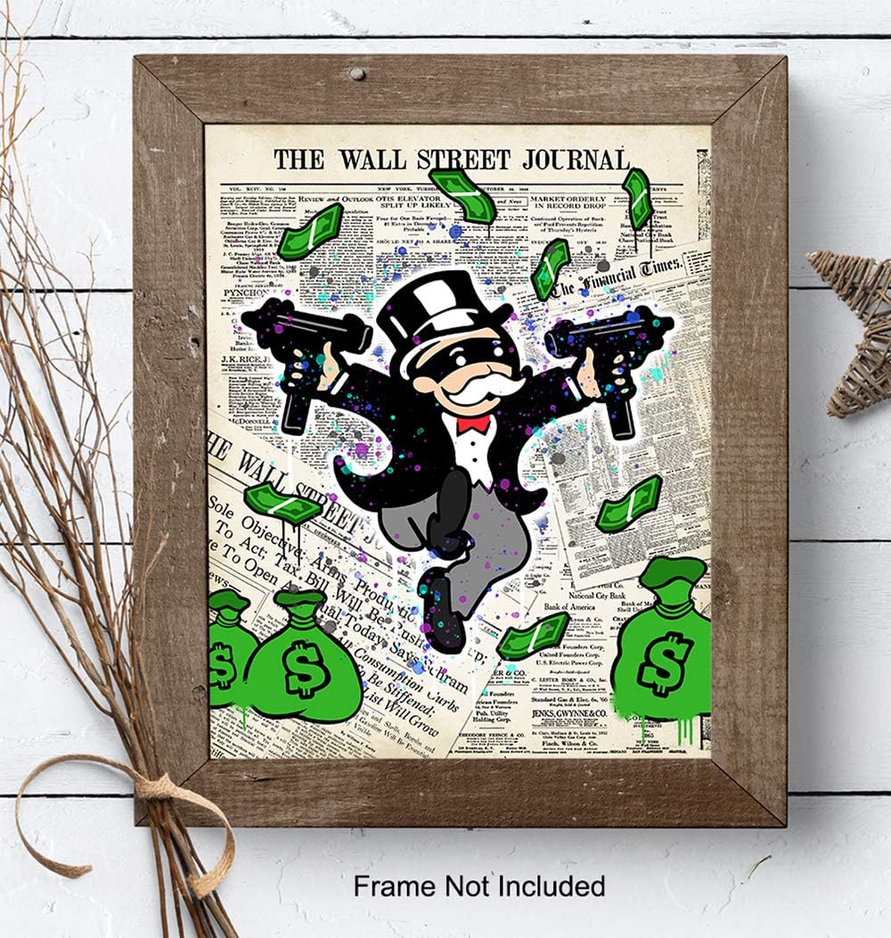 Gangsta Graffiti Monopoly Man Wall Art Poster - Australia | Ubuy