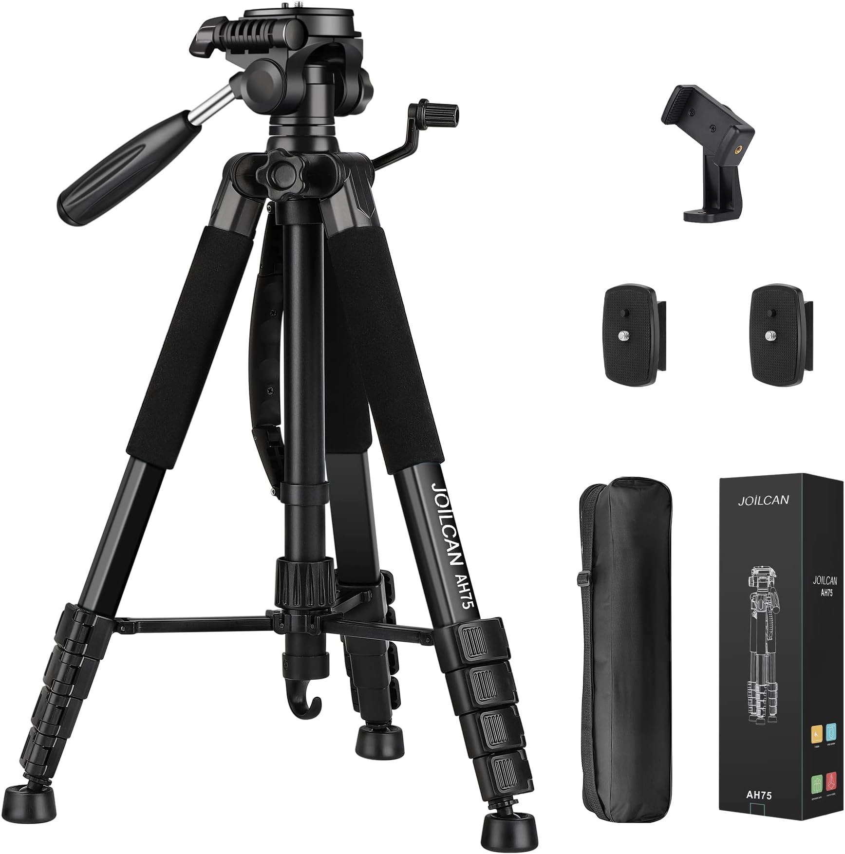 Amazon.com : JOILCAN Tripod Camera Tripods, 74" Tripod for Camera Phone ...