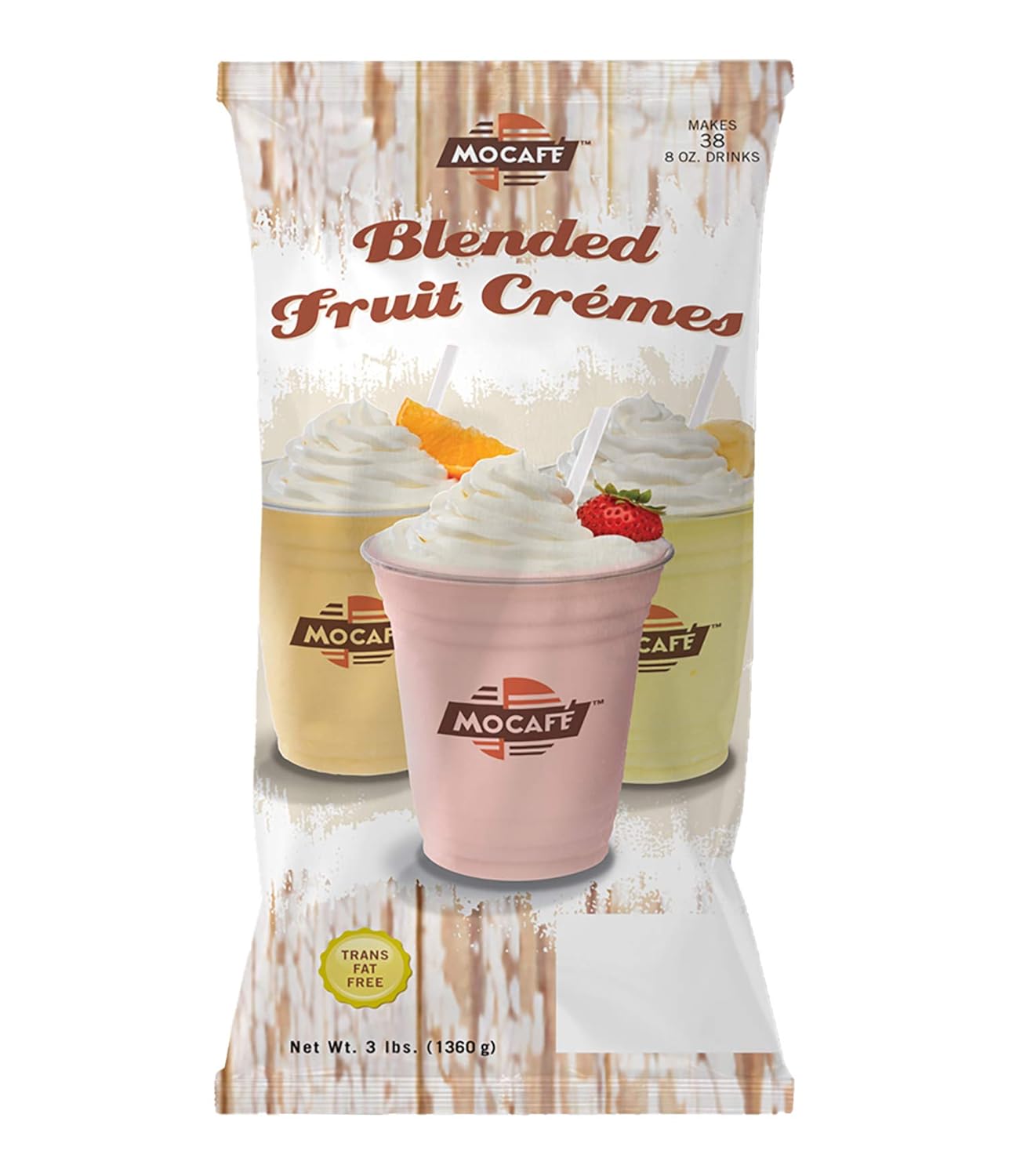 Amazon.com : MOCAFE Blended Fruit Cremes Strawberry, 3-Pound Bag ...