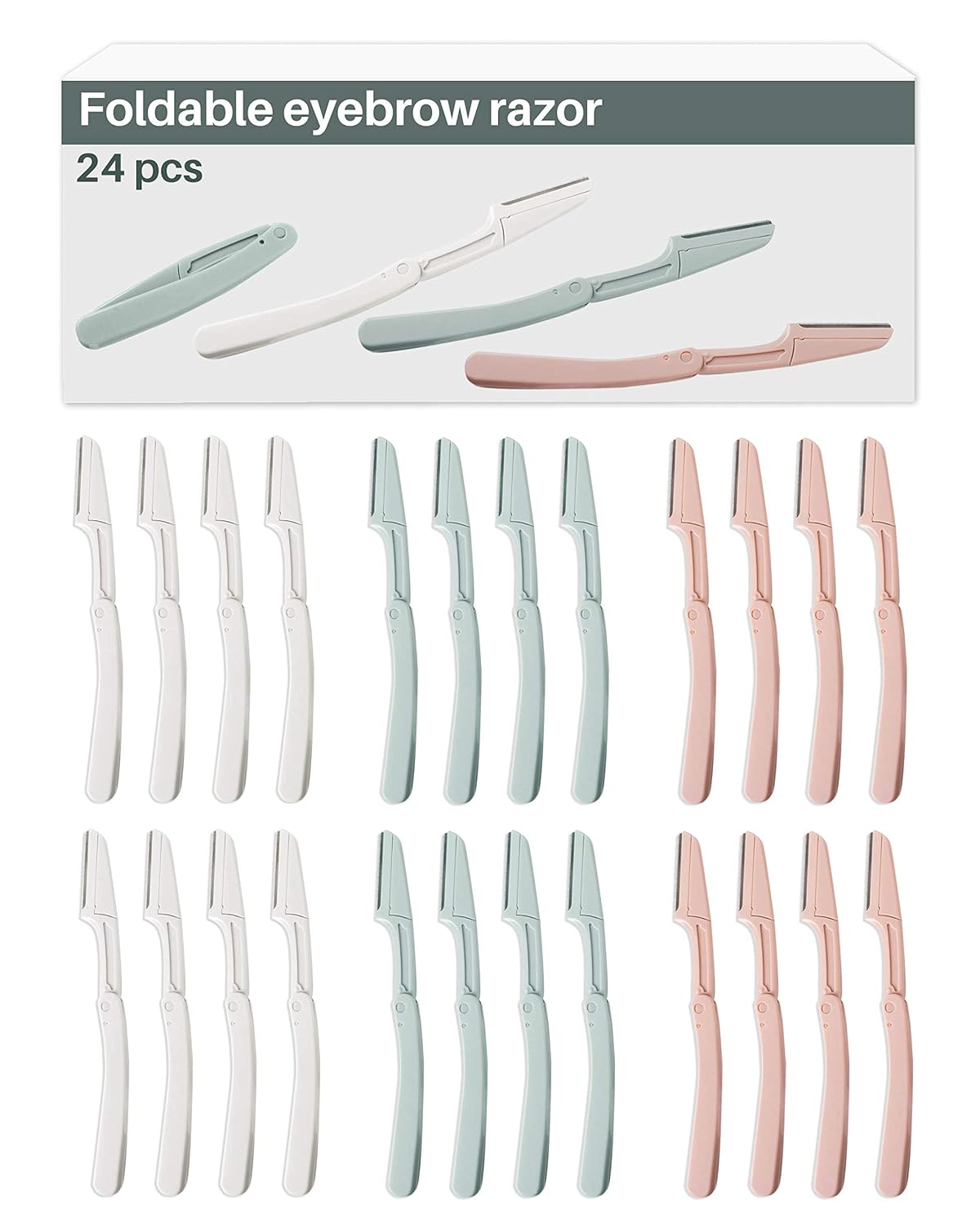 Amazon.com: Eyebrow Razor for Women, 24 Pcs Dermaplane Razor for Women ...