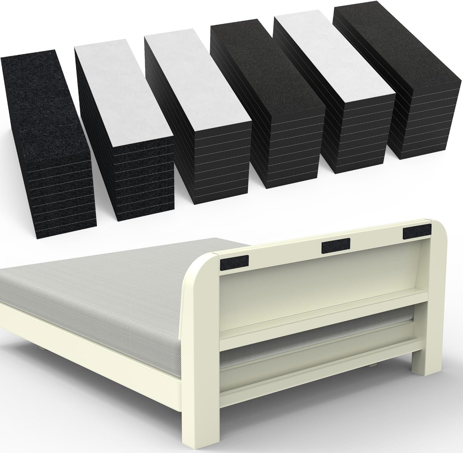 Amazon.com: Anti-Vibration Soundproof Pads for Bed Frame Shock ...