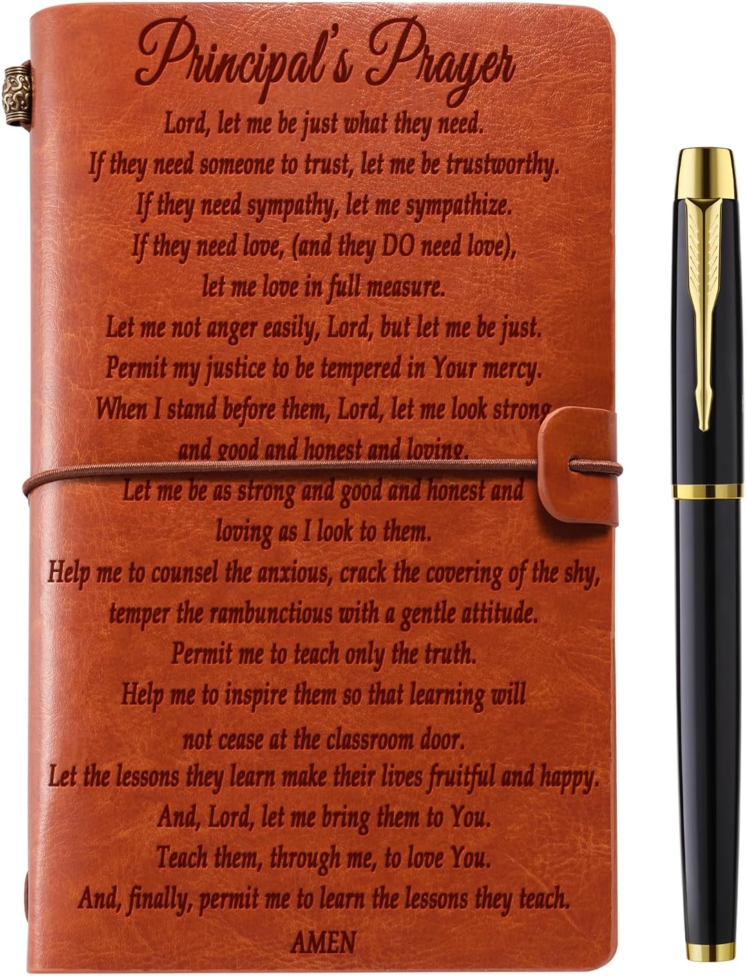 Amazon.com : Muzuis Principal Gifts, Leather Journal Notebook Principal ...