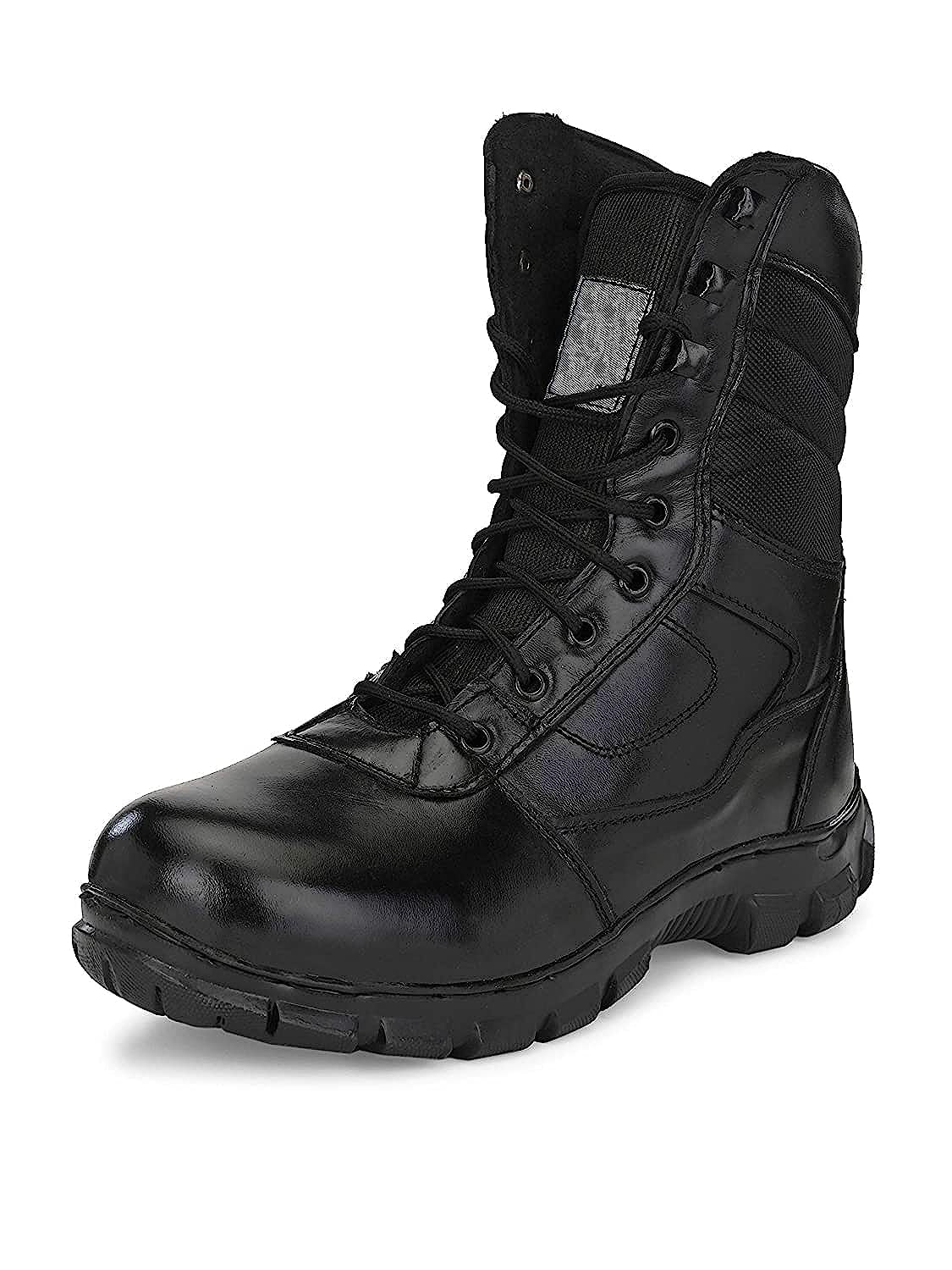 Kalibar Men's Genuine Leather Lightweight Military NCC Long DMS Army ...