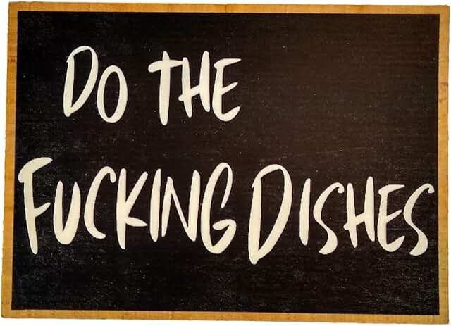 Amazon.com: wash your dishes sign
