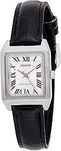 Amazon.com: Casio LTP-V007L-7B1 Women's Rectangular Leather Strap ...