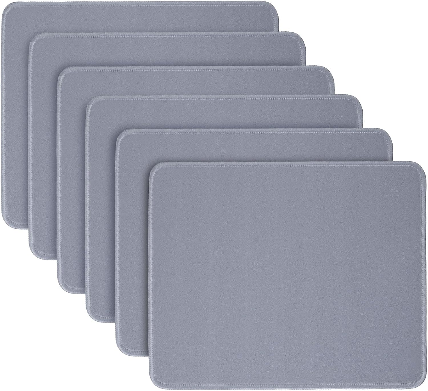 Amazon.com: Xuhal 6 Pcs Mouse Pad Bulk 3 mm with Anti Slip Rubber Base ...