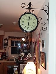 Amazon.com: Black Dual Face Paddington Station Clock : Home & Kitchen