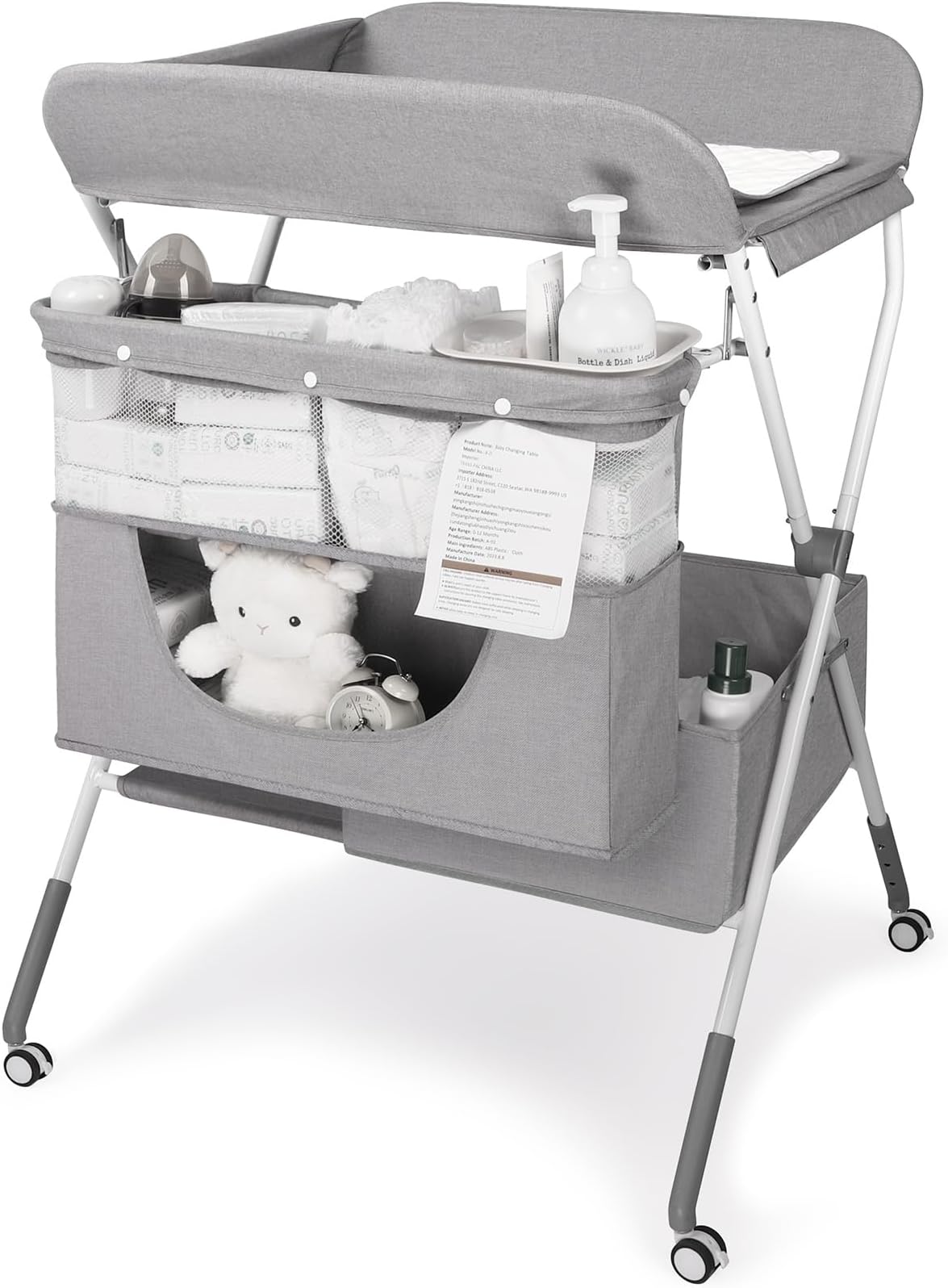 Amazon.com : Baby Portable Changing Table for Baby - Baby Changing ...