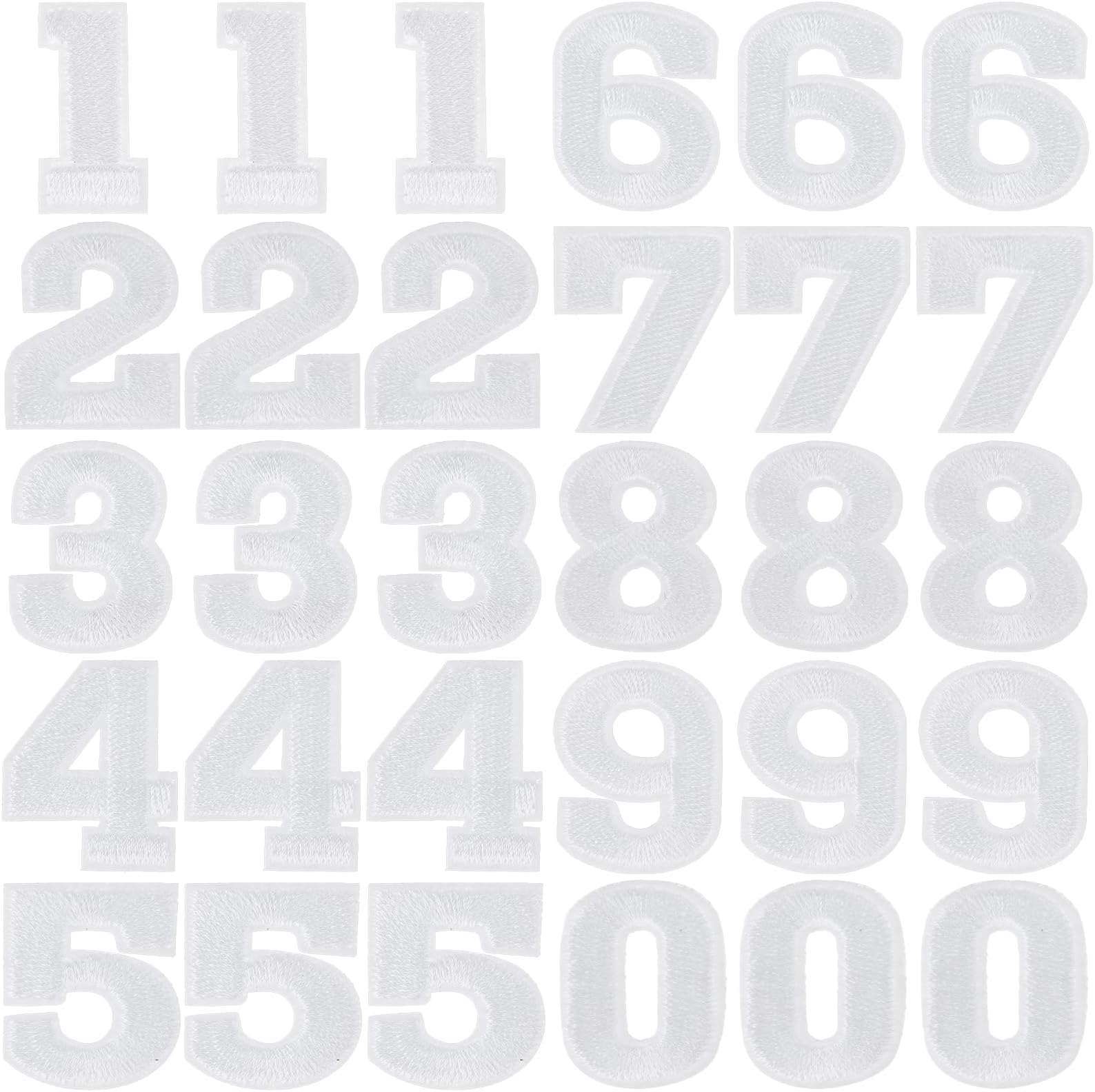 Amazon.com: Jaydear 40PCS Number Patches, Iron-On-Numbers Patches ...