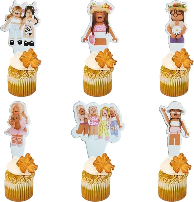 Amazon.com: 24PCS Children Cake Toppers Cupcake Toppers Cake ...