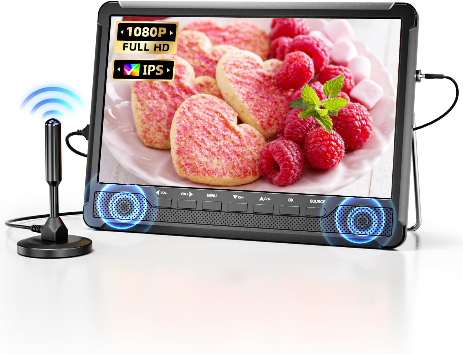 Amazon.com: NORTHING 10.5” Portable TV for Camping - Rechargeable Small ...