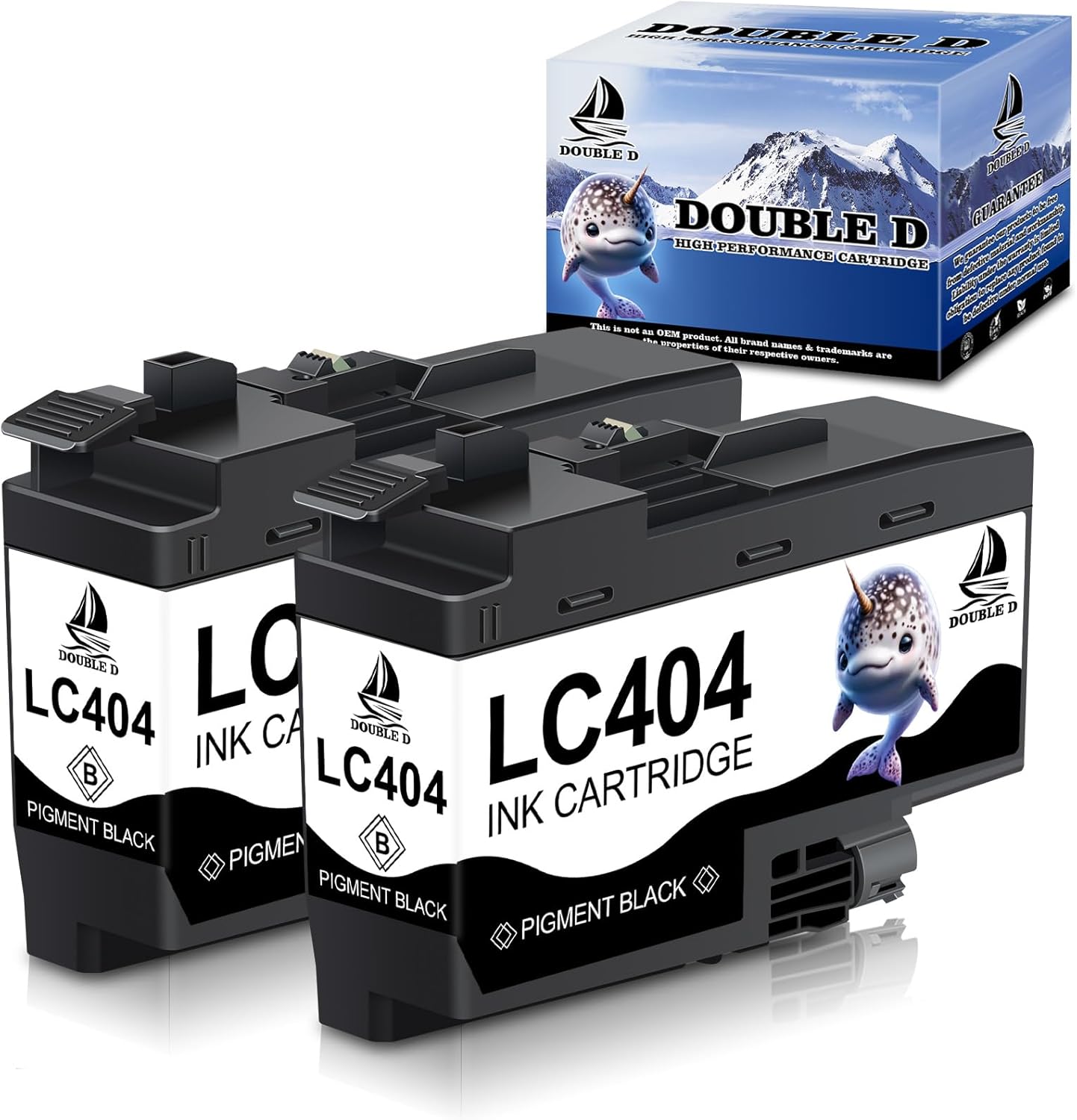 Amazon.com: DOUBLE D LC404 Black Compatible Ink Cartridges Replacement ...