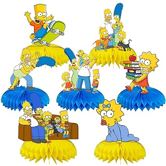 Simpsons Birthday Party Decorations, 7Pcs Simpson's Theme Party ...