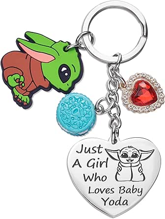Melix Home Baby Yoda Gifts Cute Mandalorian Keychain Gift For Daughter ...