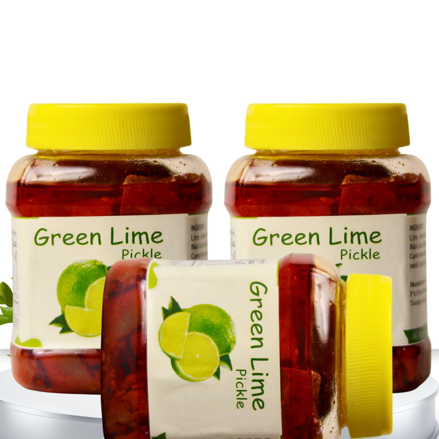 Homemade Green Lime Pickle -250g | Bhagya' Recipe Gul Nimbu Achar with ...