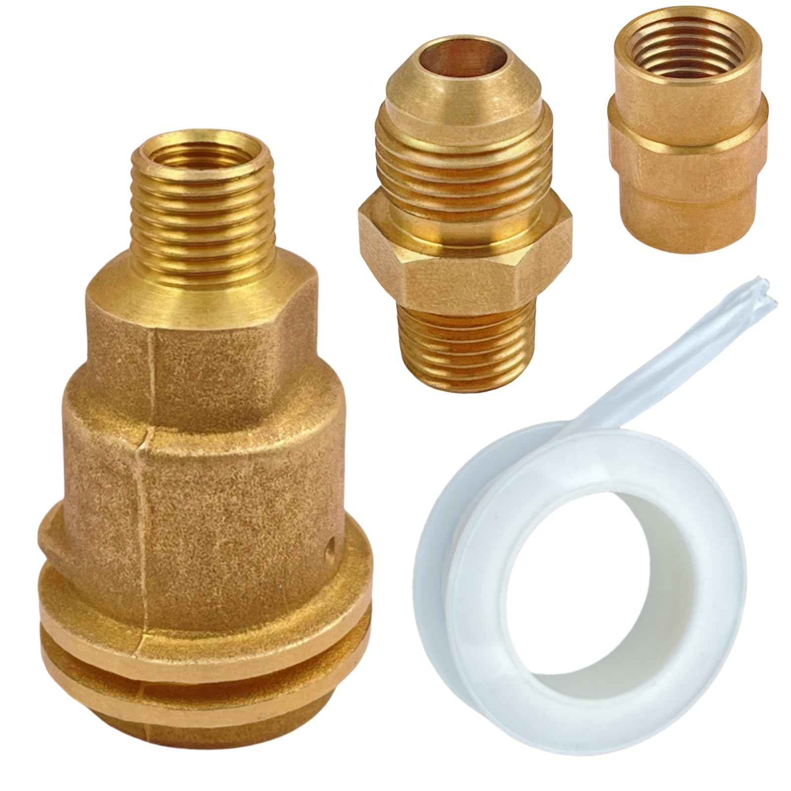 Amazon.com: SGTBQLL QCC1 Nut Propane Gas Fitting Hose Adapter Brass Kit ...