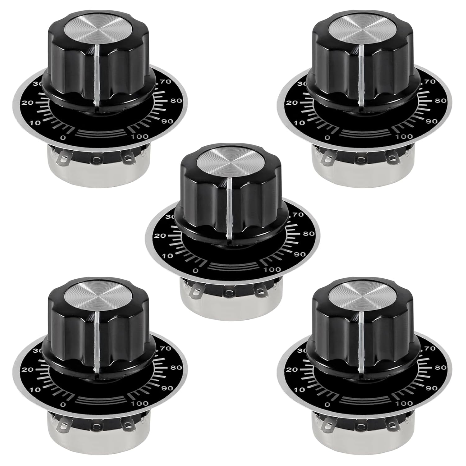 5PCS 2k Ohm Potentiometer Carbon Potentiometer Small Rotary ...