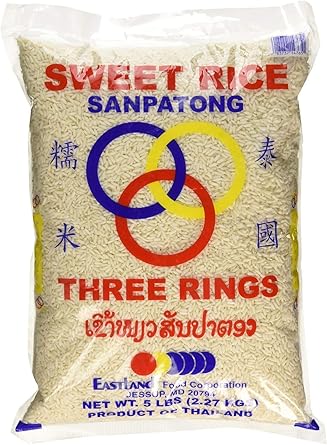 Amazon.com : Thai Sticky Rice (Sweet Rice) 5 Lbs : Dried White Rice ...