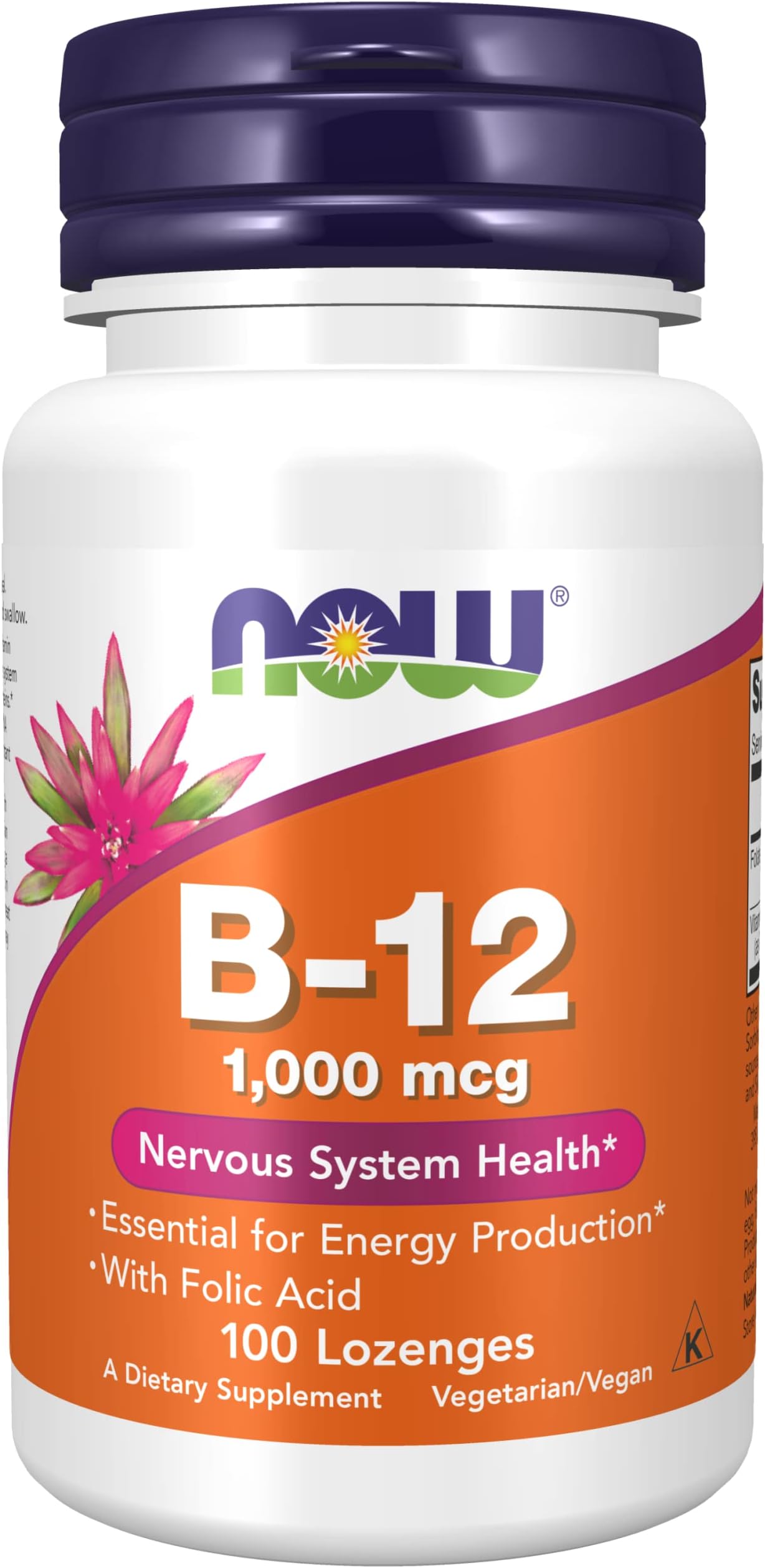 Amazon.com: NOW B-12 1000mcg 250 Lozenges : Health & Household