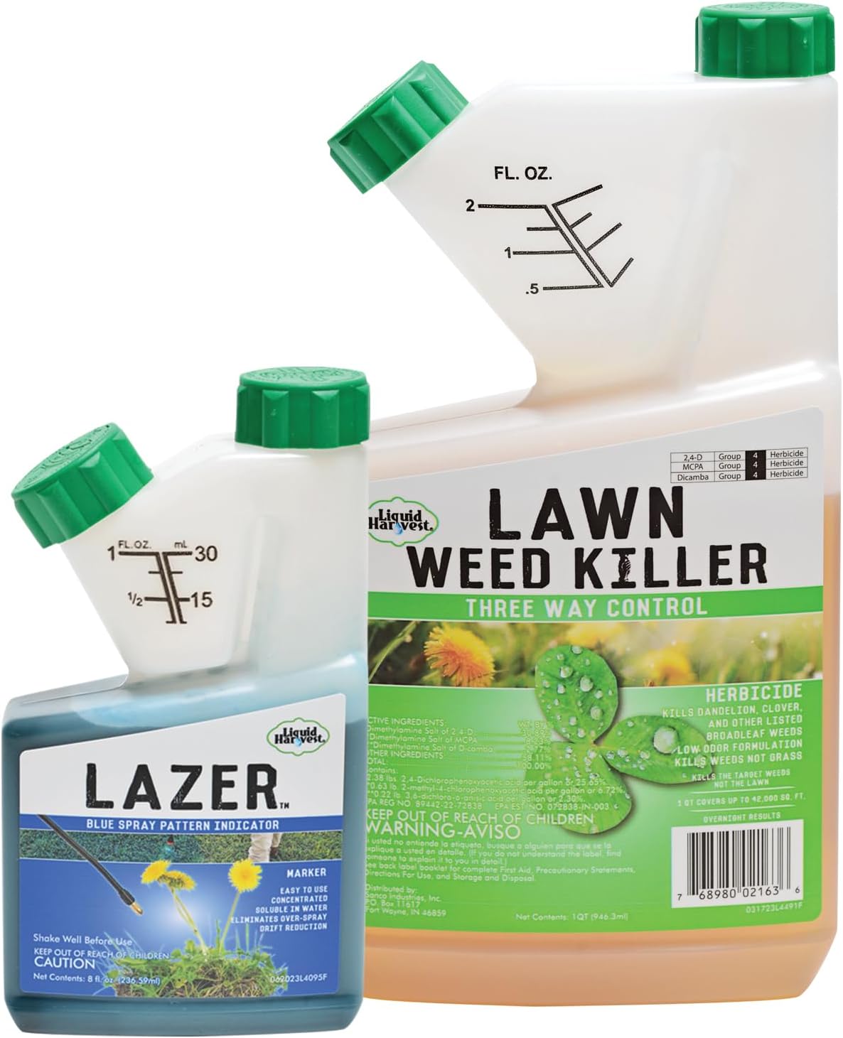 Amazon.com : Liquid Harvest Lazer Blue Spray Pattern Indicator 8 Ounces ...