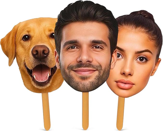 Amazon.com: Custom Big Head Cutout On A Stick, Personalized Big Head ...