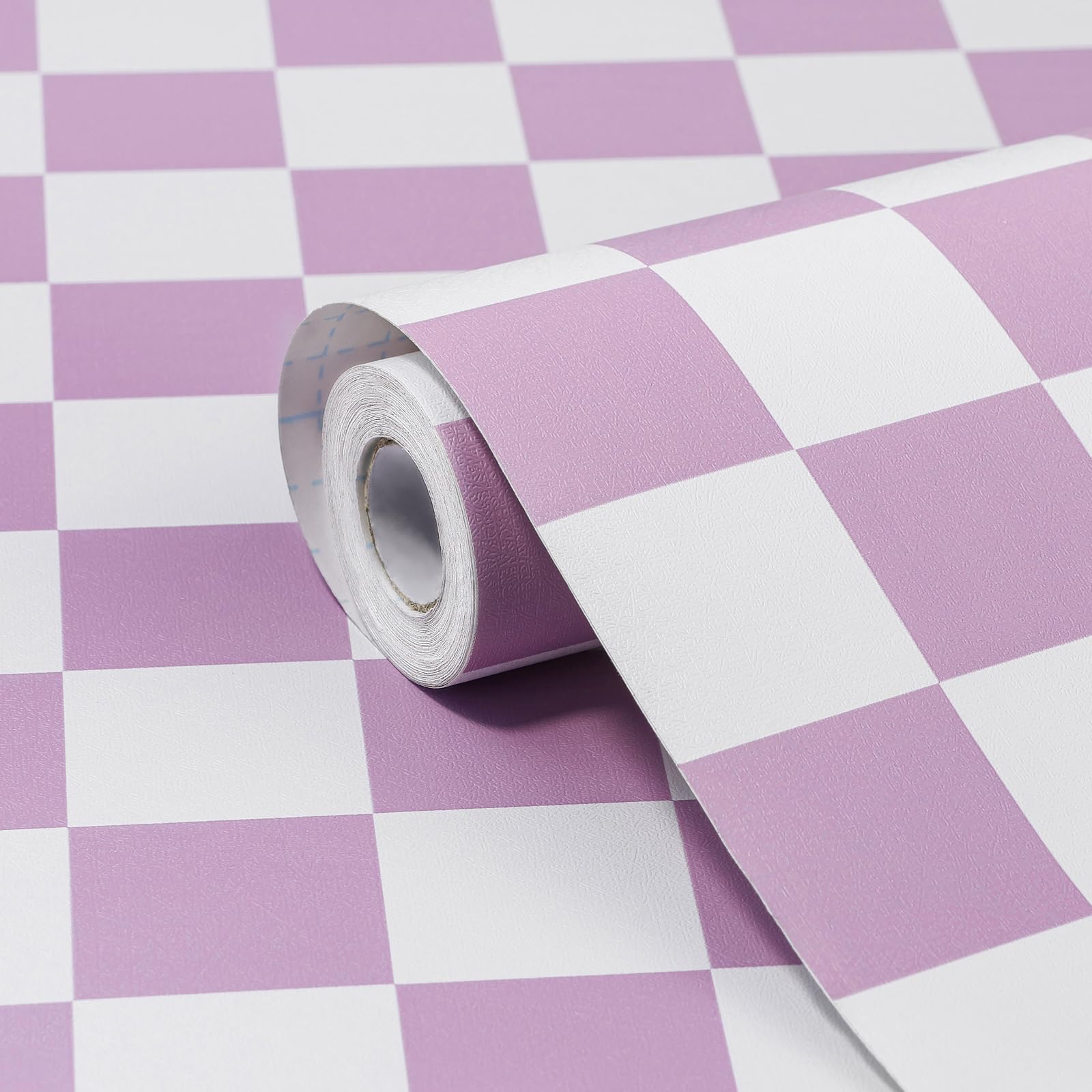 Amiya Checkered Wallpaper Peel and Stick Purple Checkerboard Contact ...