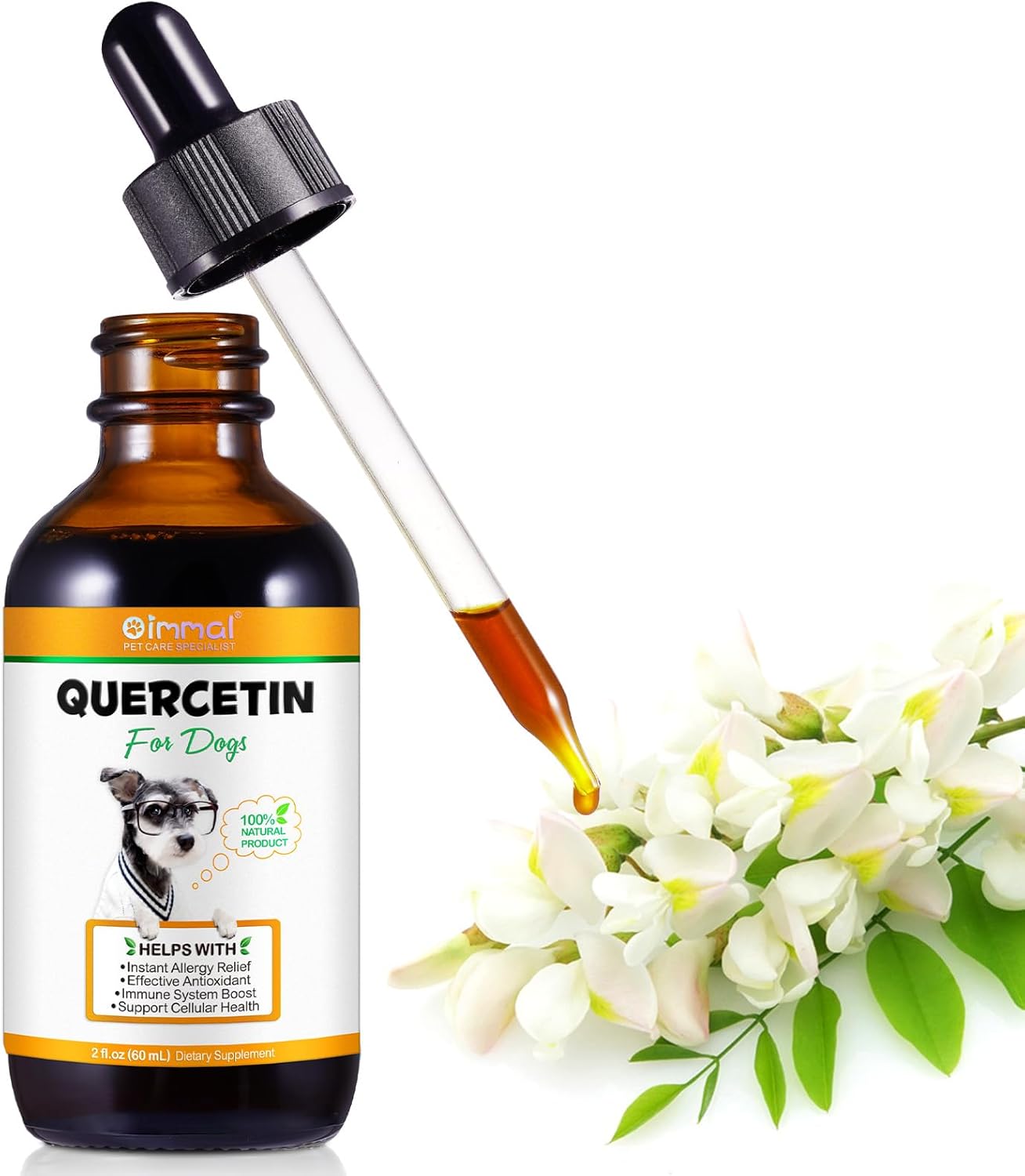Amazon.com : Quercetin for Dogs, Dog Quercetin Liquid Drops Supports ...
