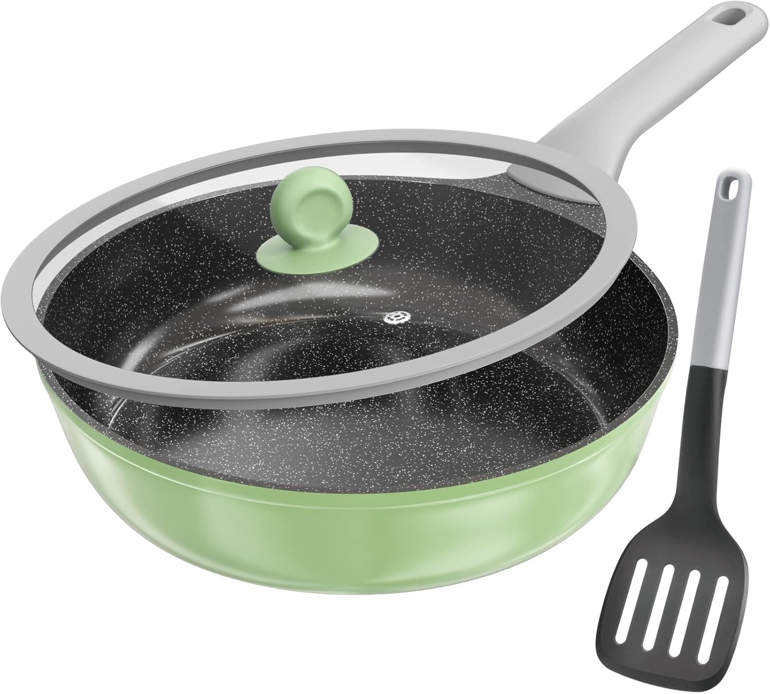 Amazon.com: COOKER KING Nonstick Frying Pan with Lid-11Inch Nonstick ...