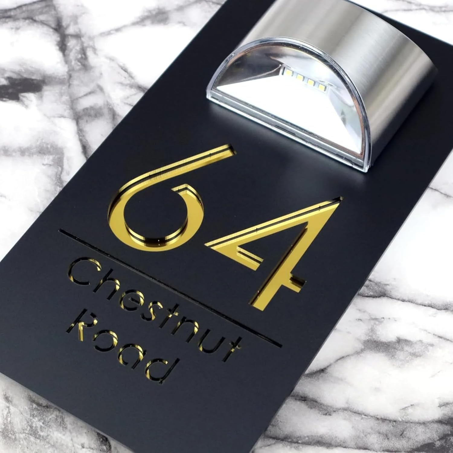 MXN Personalized Solar 3d House Number Sign,House Numbers for Outside ...