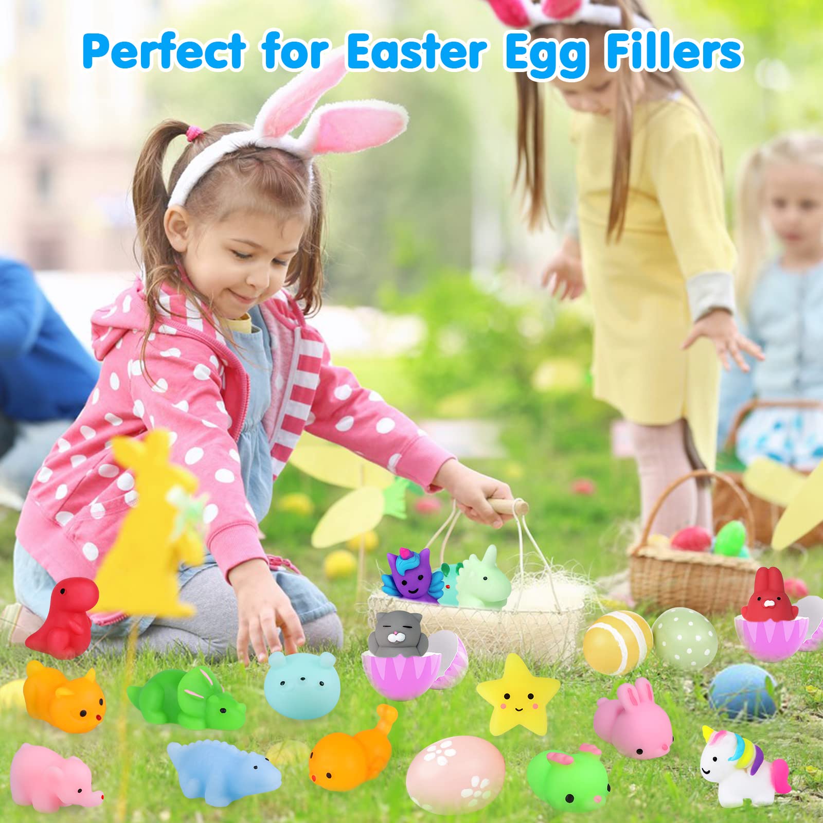 75Pcs Squishies Mochi Squishy Toys Easter Egg Fillers Easter Party ...