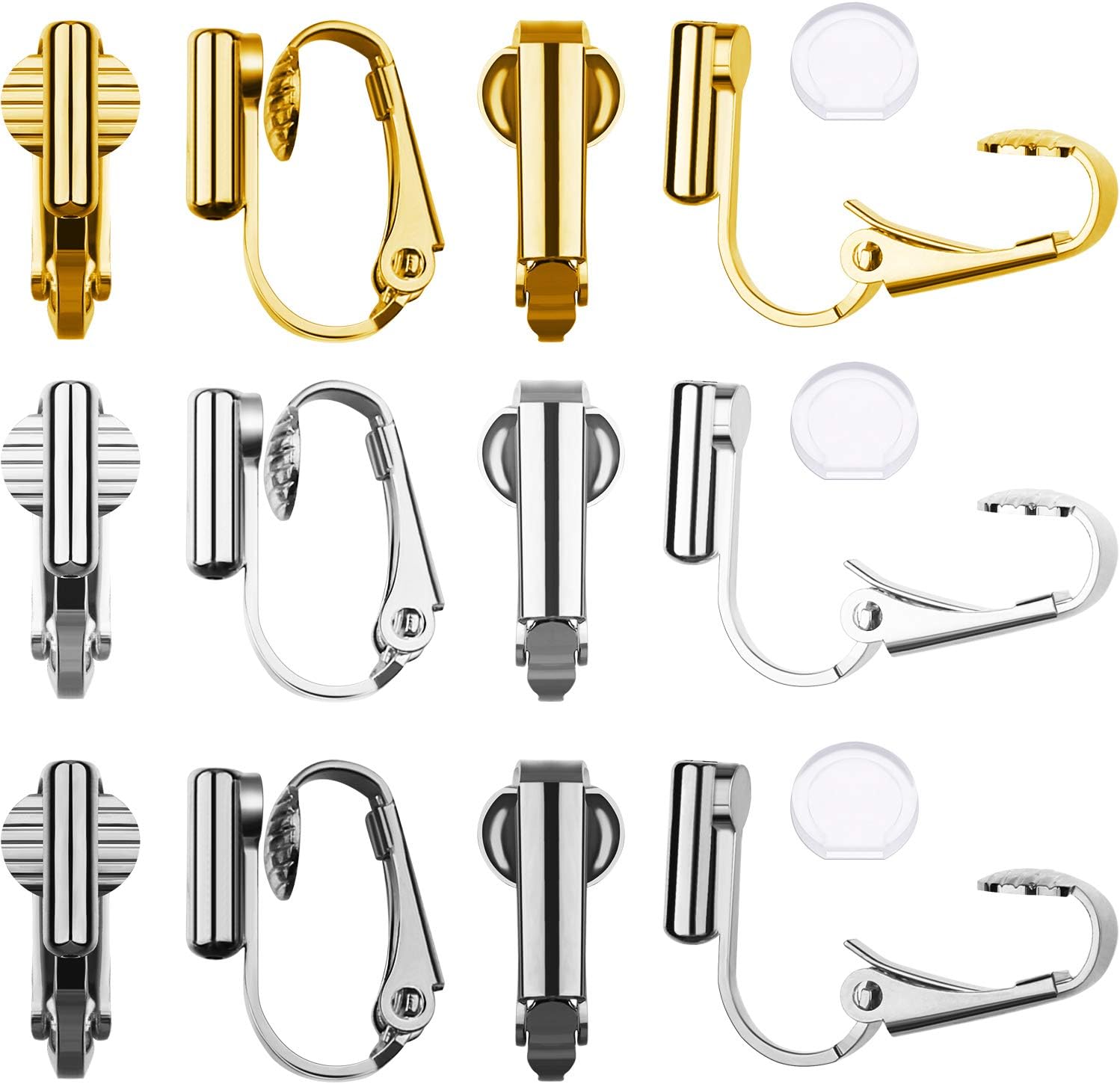 Amazon.com: 30 Pieces Clip-on Earrings Converter Components with Post ...