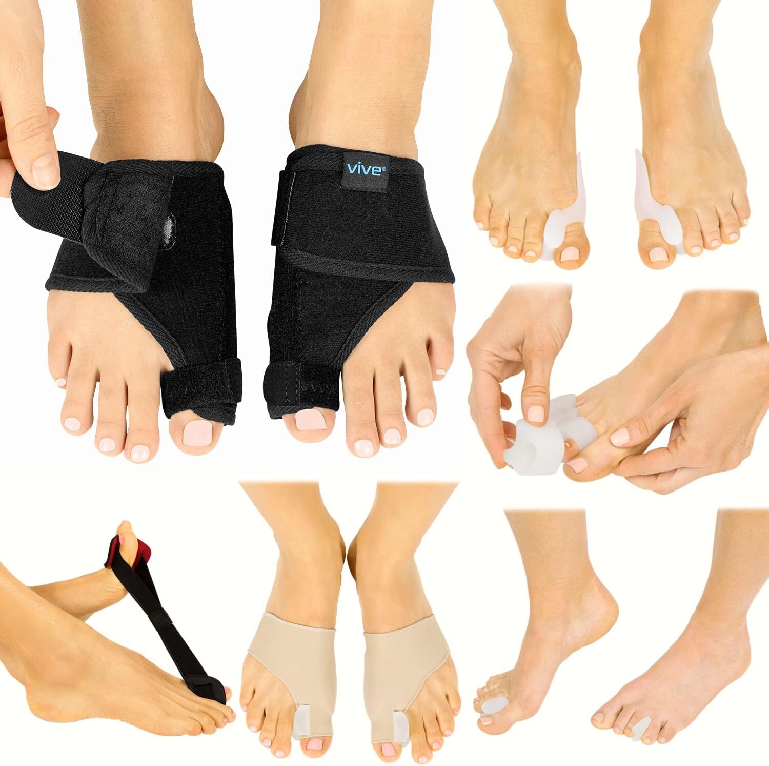 Amazon.com: Vive Bunion Corrector Kit For Men & Women (13 Pcs ...