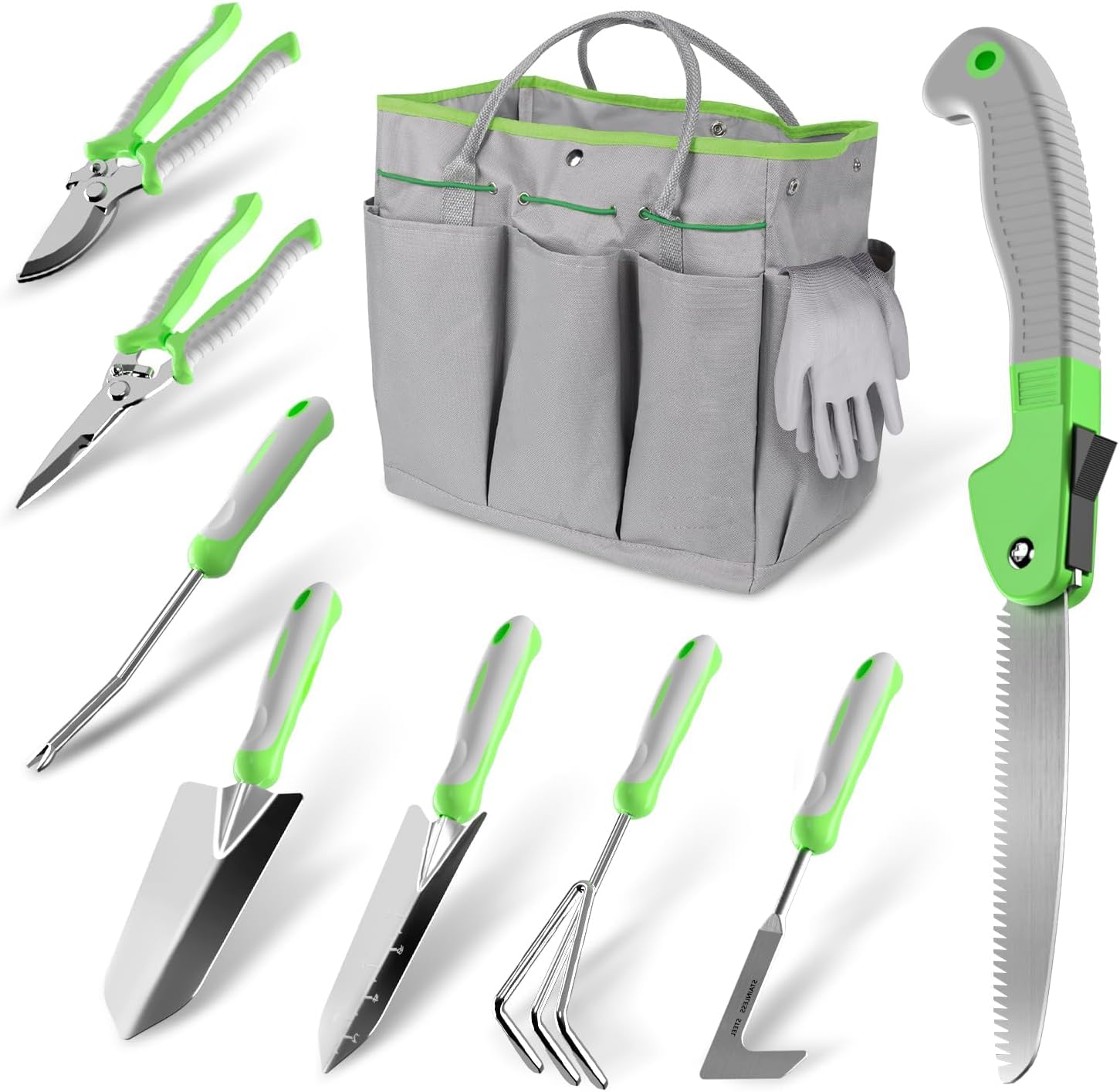 Amazon.com : Gardening Tool Set, 10PCS Stainless Steel Garden Hand Tool ...