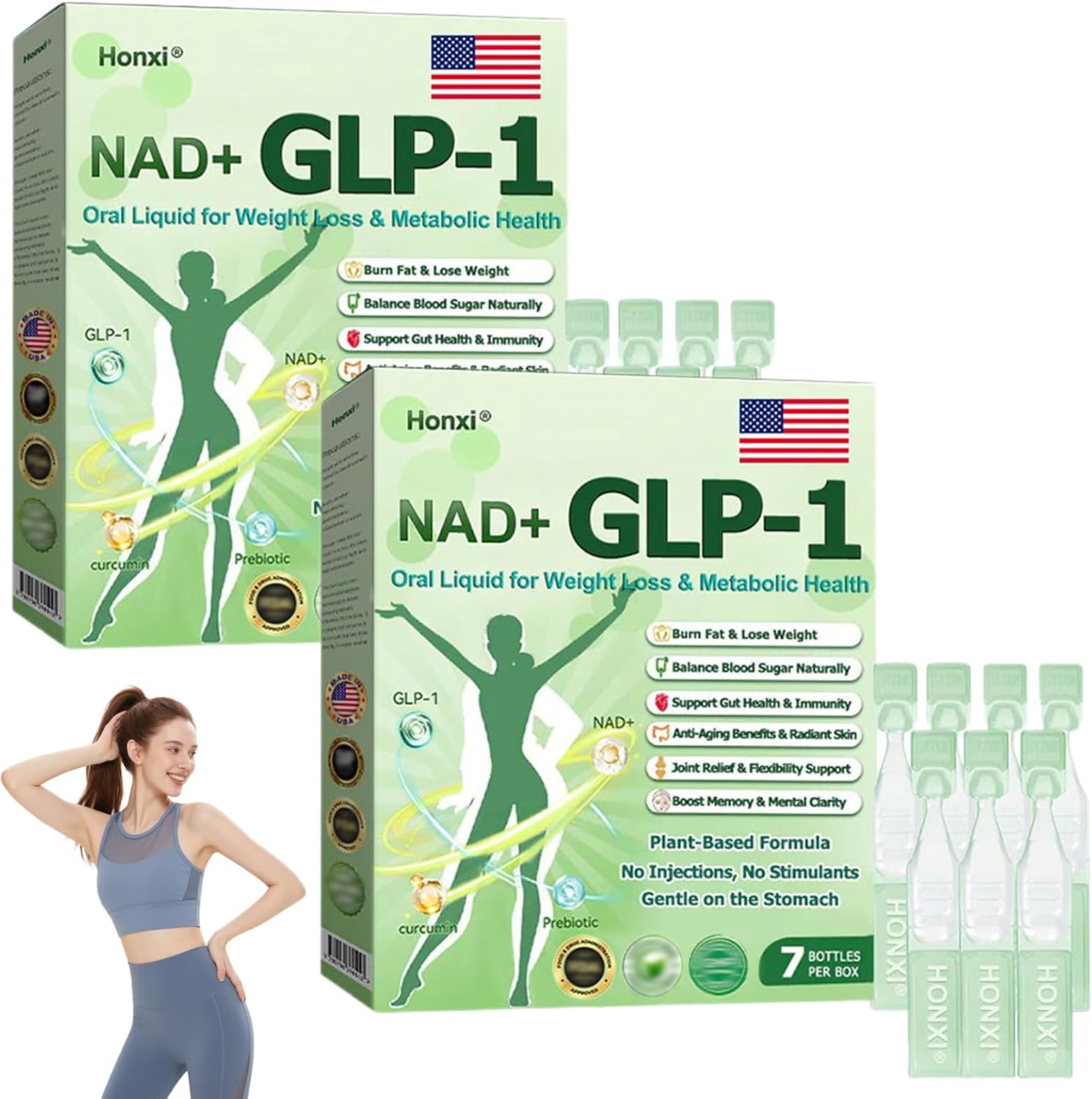 Amazon.com: Honxi GLP-1 Six in One Health Solution Oral Liquid, 2025 Upgrades GLP-1 Six in One ...