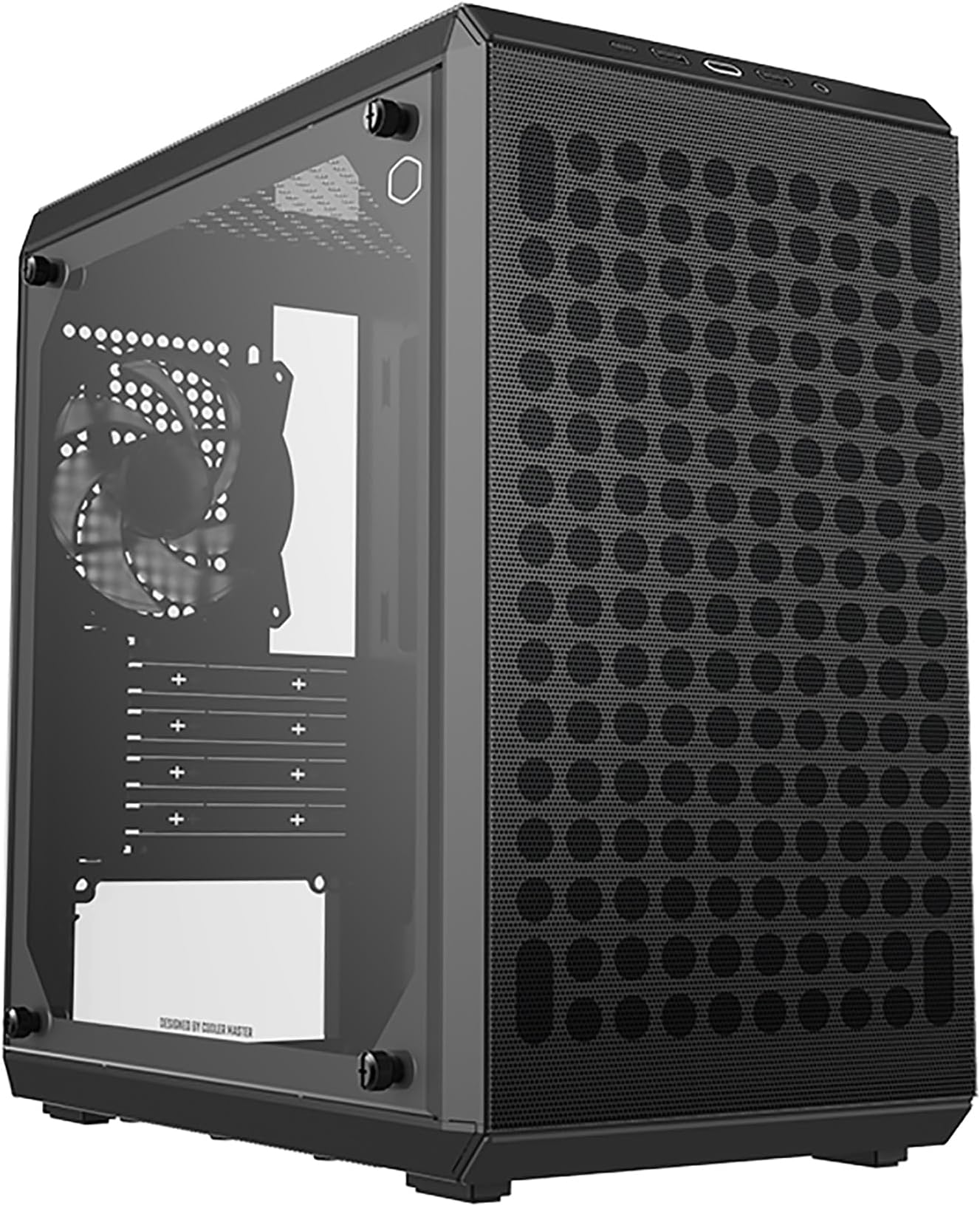 Amazon.co.jp: QIYAONUO強化ガラス製ミドルケース ミドルタワー PCケース ATX電源対応 サポート マイクロATX ITX 合金鋼 良い放熱性 塵埃防止 配線を簡単に ...