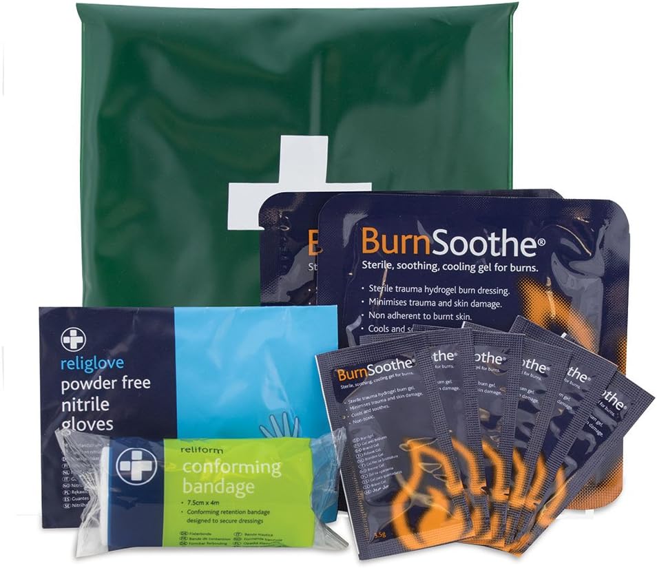 Reliance Mediacal REL141 Mini Burns First Aid Kit, Mini, Vinyl Pouch ...