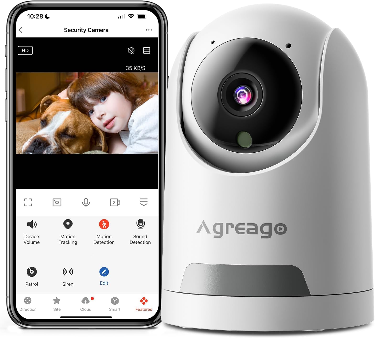 Amazon.com : Golspark Indoor Security Camera 2K, Pet Camera for Home ...