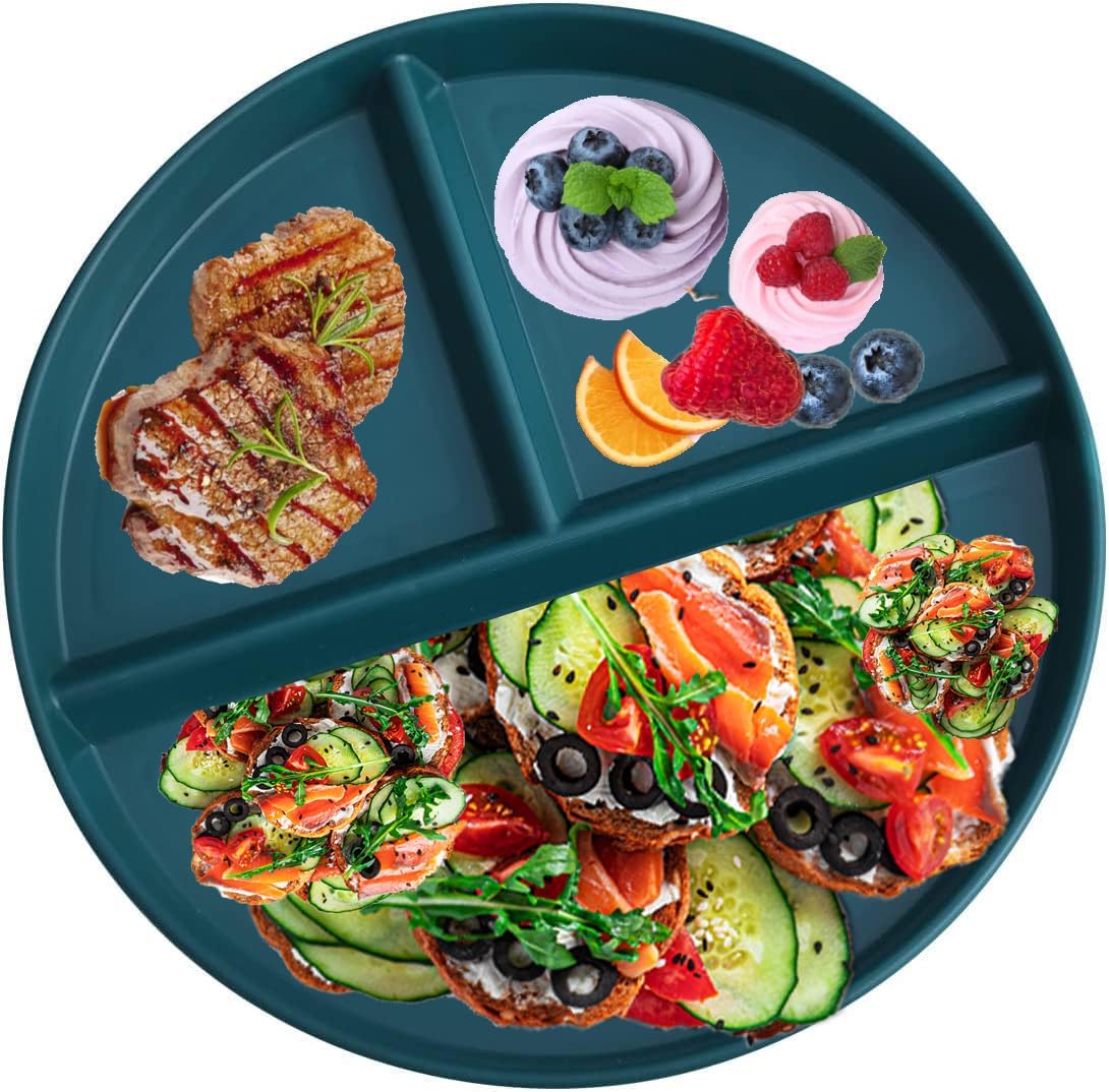 Amazon.com | LANSKYWARE Portion Control Plates 9 Inch 1 Pack ...