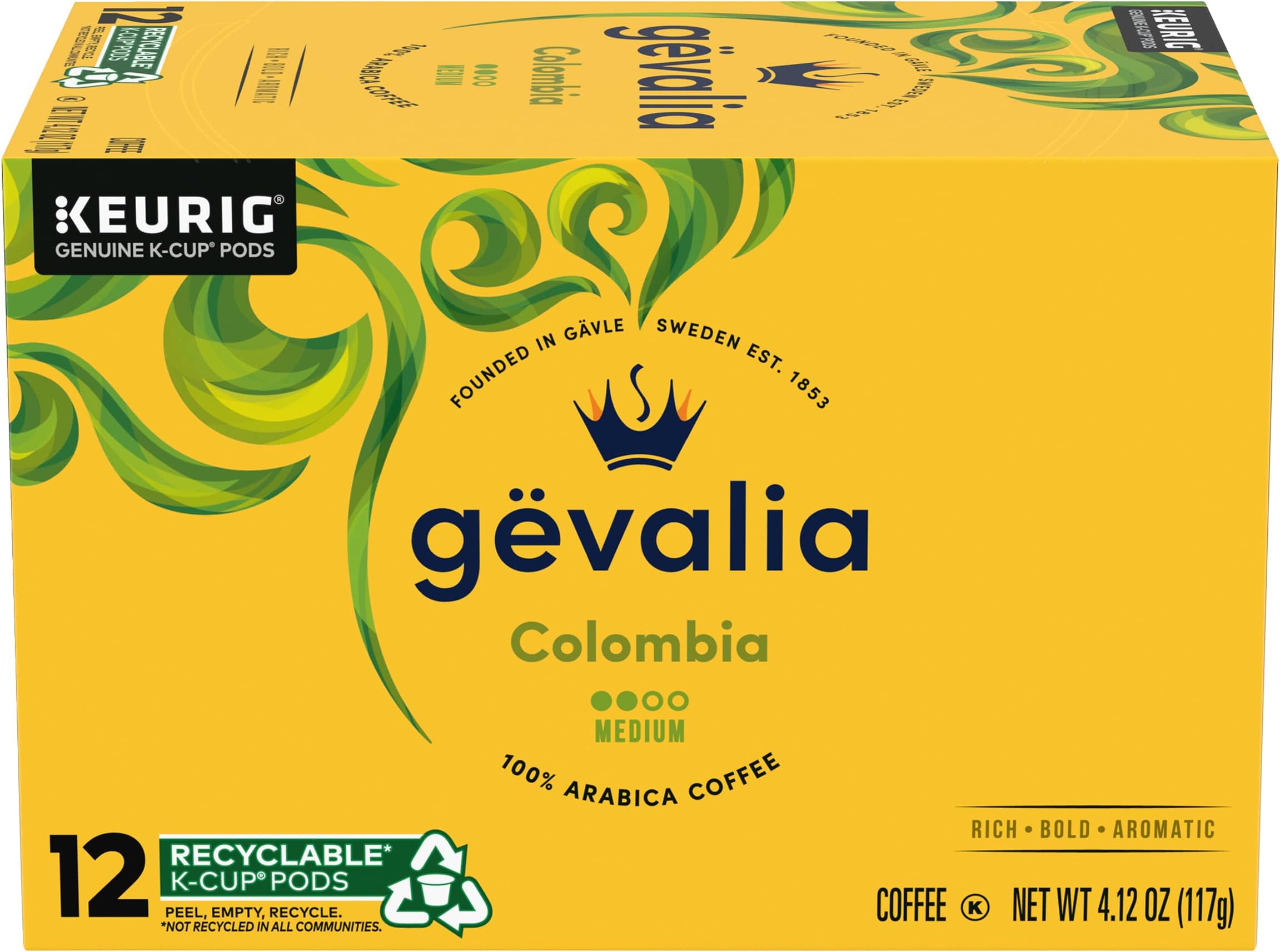 Amazon.com: Gevalia Signature Blend Decaf Mild Light Roast K-Cup ...