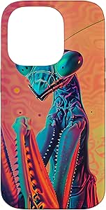 Amazon.com: iPhone 14 Pro Abstract Art Vintage Psychedelic Praying Mantis Case : Cell Phones ...