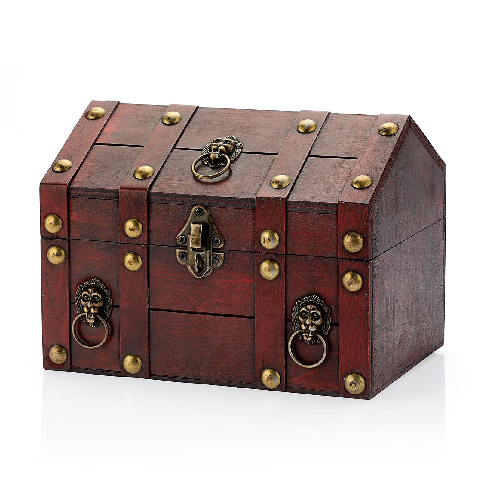 Amazon.com: ELLDOO Vintage Treasure Chest Box, Pirate Keepsakes Box for ...